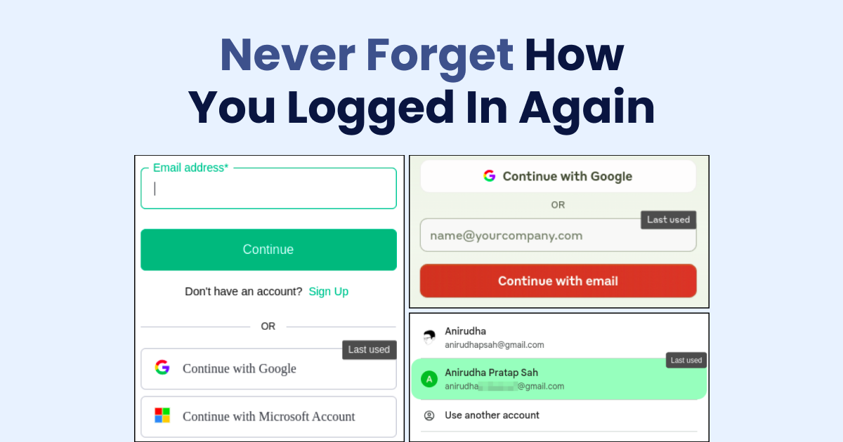 How Did I Login | Browser Extension